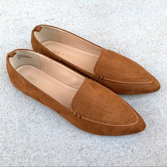 Shoes | Vegan Suede Camel Brown Flats | Poshmark